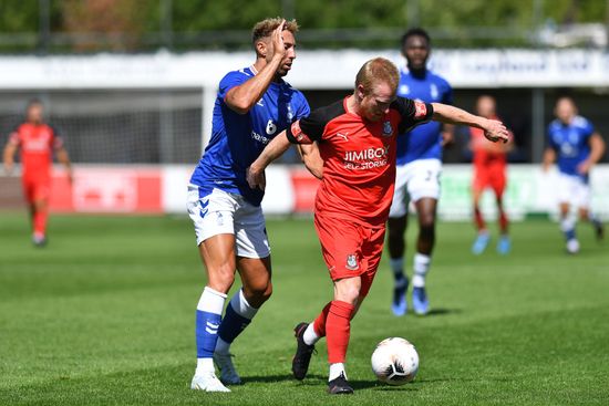 Hallam Hope Oldham Athletic During Pre Editorial Stock Photo - Stock ...
