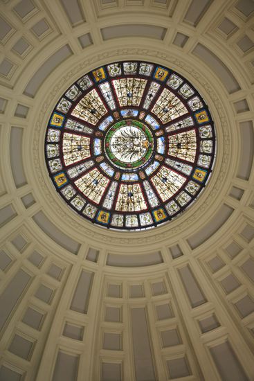 Round Glass Window On Dome Foyer Editorial Stock Photo - Stock Image ...