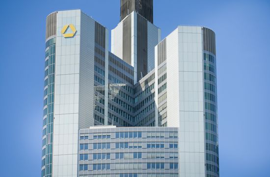 Commerzbank Tower Head Office Kaiserplatz Frankfurt Editorial Stock ...