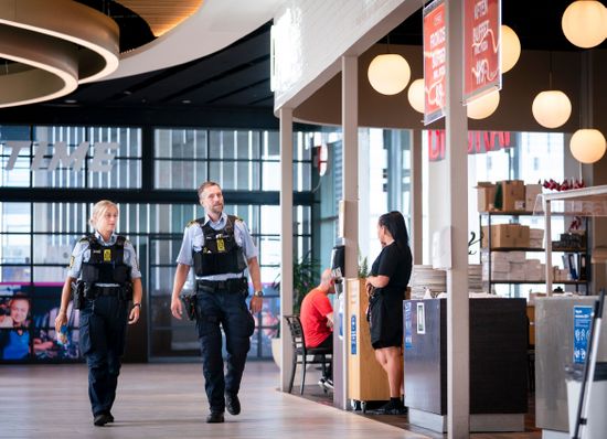Police Patrols Shopping Center Fields After Editorial Stock Photo ...