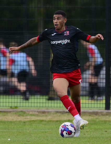 Josh Coley Exeter City During Pre Editorial Stock Photo - Stock Image ...