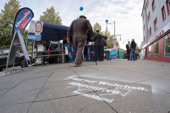 Election Campaign Stand Farright Party Alternative Editorial Stock ...