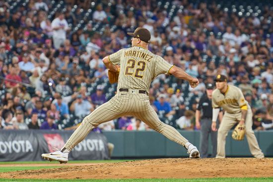 San Diego Pitcher Nick Martinez 22 Editorial Stock Photo - Stock Image ...