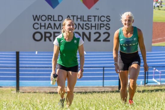 Irish Sprinters Joan Healy Sarah Lavin Editorial Stock Photo - Stock ...