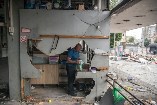 People Sort Things Their Destroyed Stores Editorial Stock Photo - Stock ...