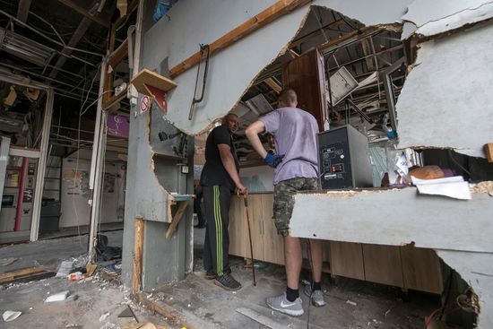 People Sort Things Their Destroyed Stores Editorial Stock Photo - Stock ...