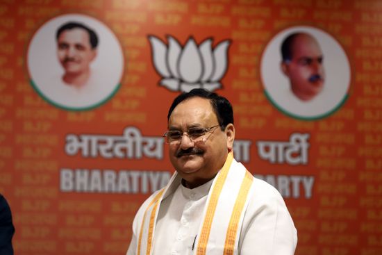 Bhartiya Janata Party Bjp President Jp Editorial Stock Photo - Stock ...