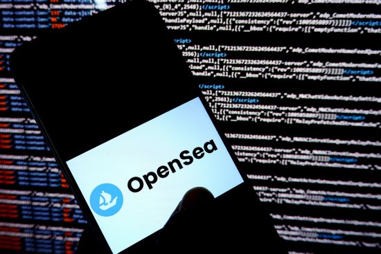 This Photo Illustration Open Sea Logo Editorial Stock Photo - Stock ...
