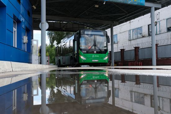 One Exits City Buses Territory Fleet Editorial Stock Photo - Stock ...