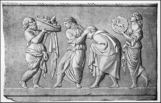 Initiation Into Bacchic Mysteries Attic State Editorial Stock Photo ...