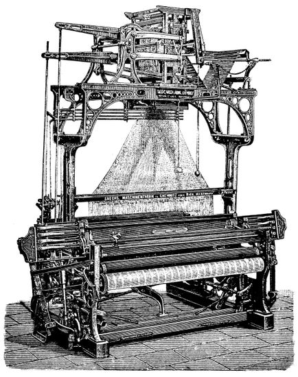 Textile Industry 1890 Doublechange Chair Jaquard Editorial Stock Photo ...