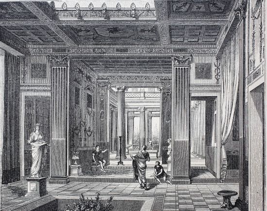 Roman Dwelling House Middle Ages Rome Editorial Stock Photo - Stock ...