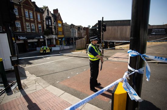 Picture Shows Police Cordon Place Scene Editorial Stock Photo - Stock ...