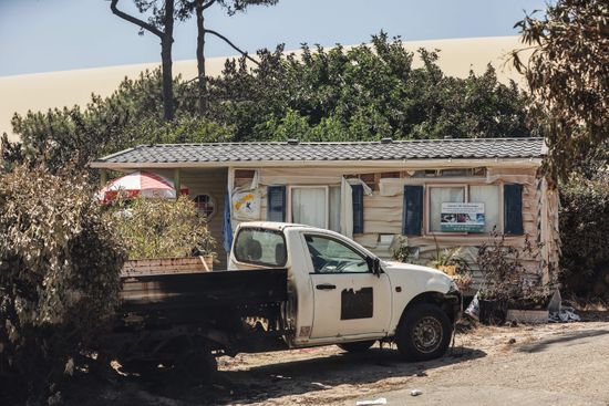 Flots Bleus Campsite Destroyed By Flames Editorial Stock Photo - Stock ...