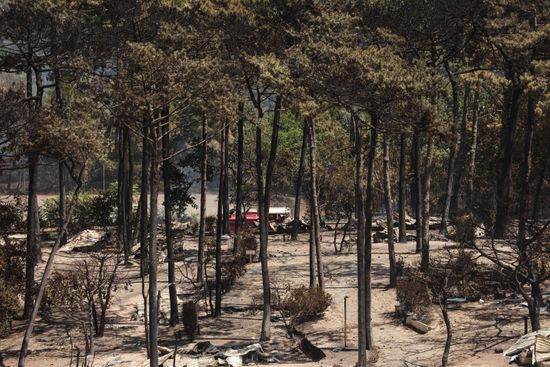 Flots Bleus Campsite Destroyed By Flames Editorial Stock Photo - Stock ...