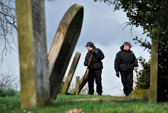 Postmistress Diana Garbutt Murder Police Search Editorial Stock Photo ...