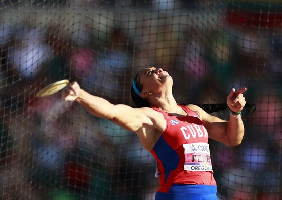 Yaime Perez Cuba Competes Womens Discus Editorial Stock Photo - Stock ...