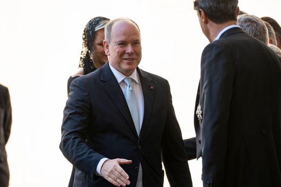 Popes Gentlemen Greet Prince Albert Ii Editorial Stock Photo - Stock ...