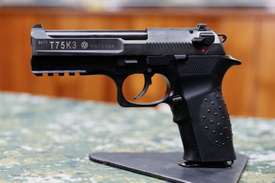Domestically Developed T75k3 Pistol Displayed Inside Editorial Stock Photo - Stock Image ...