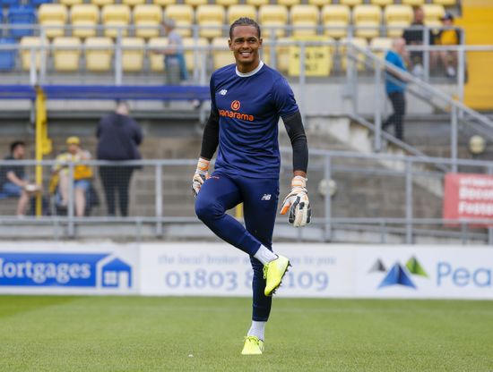 Rhys Lovett Goalkeeper Torquay United During Editorial Stock Photo ...
