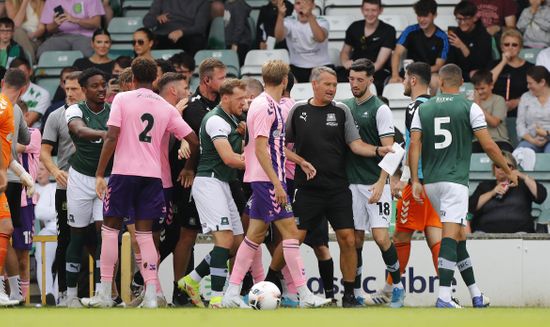 Plymouth Argyle Staff Rush Calm Confrontation Editorial Stock Photo ...
