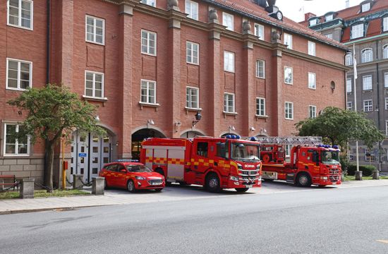 Fire Station Swedish Brandstation City Stockholm Editorial Stock Photo ...