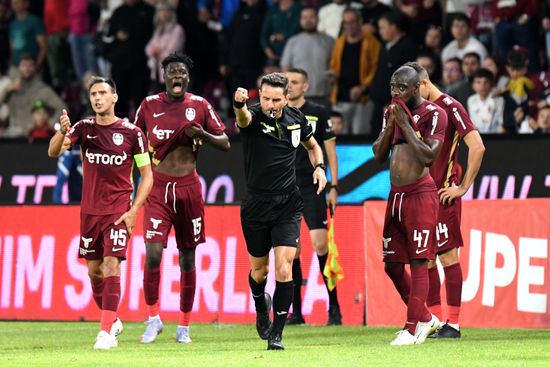 Referee Sebastian Coltescu During Game Cfr Editorial Stock Photo ...