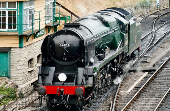 British Railways Eddystone Steam Locomotive 34026 Editorial Stock Photo ...