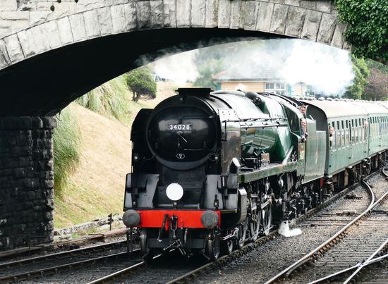 British Railways Eddystone Steam Locomotive 34026 Editorial Stock Photo ...