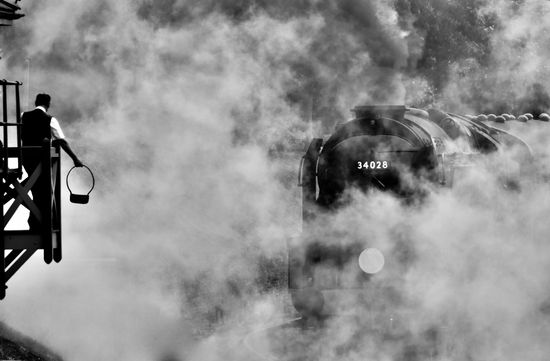 British Railways Eddystone Steam Locomotive 34026 Editorial Stock Photo ...
