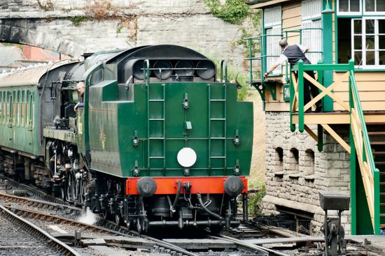 British Railways Eddystone Steam Locomotive 34026 Editorial Stock Photo ...