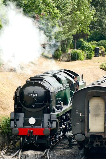 British Railways Eddystone Steam Locomotive 34026 Editorial Stock Photo ...