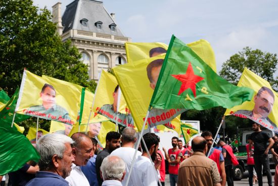Demonstrators Hold Ypj Flags Portraits Demanding Editorial Stock Photo ...