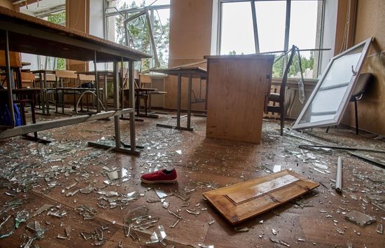 View Into Damaged Class Room School Editorial Stock Photo - Stock Image ...
