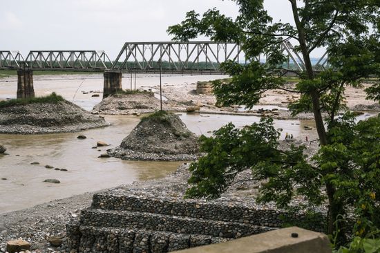 Aerial View Sevoke Railway Bridge On Editorial Stock Photo - Stock ...