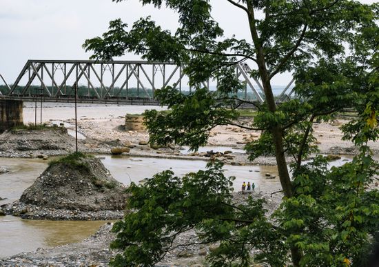 Aerial View Sevoke Railway Bridge On Editorial Stock Photo - Stock ...