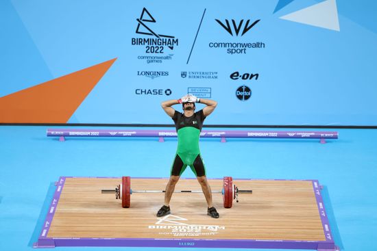 Haider Ali Pakistan During Weightlifting Mens Editorial Stock Photo ...
