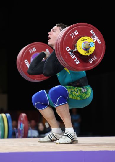Kyle Bruce Australia During Weightlifting Mens Editorial Stock Photo ...