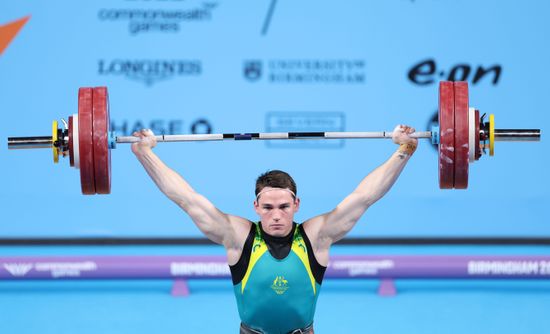 Kyle Bruce Australia During Weightlifting Mens Editorial Stock Photo ...