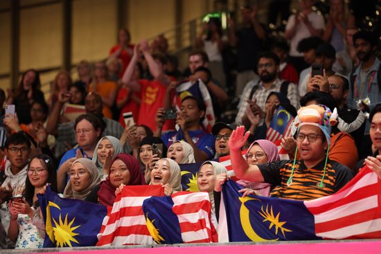 Malaysia Fans Badminton Womens Doubles Editorial Stock Photo - Stock ...