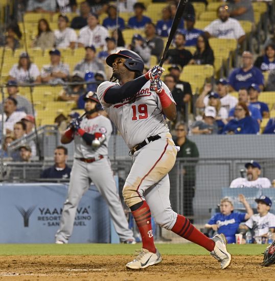 Washington Nationals Josh Bell Hits Sacrifice Editorial Stock Photo ...