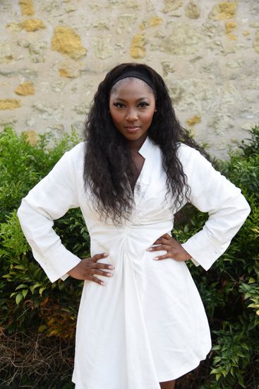 Photo Session Actress Fatou Kaba During Editorial Stock Photo - Stock ...