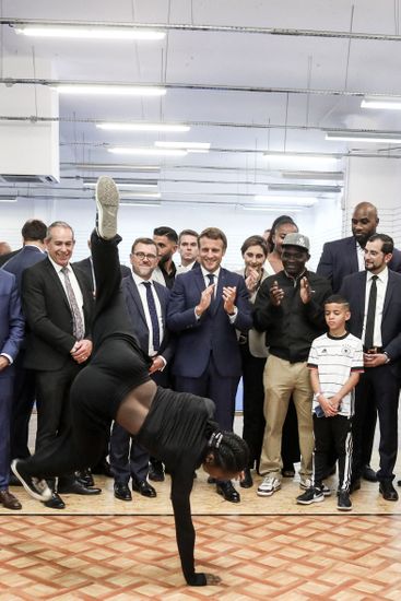 Le Emmanuel Macron De Teddy Riner Editorial Stock Photo - Stock Image ...