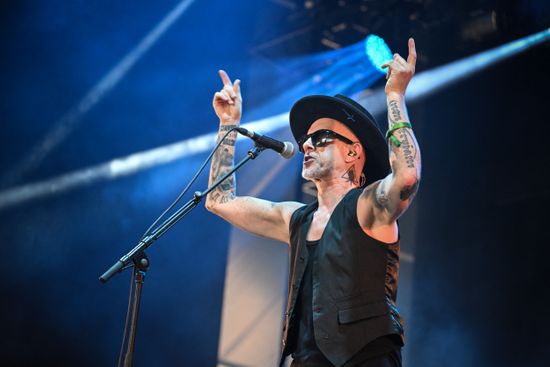 Singer Nergal Performing Live On Stage Editorial Stock Photo - Stock ...