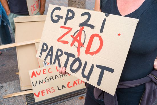 Placard Inscription Gp 2i Zad Everywhere Editorial Stock Photo - Stock Image | Shutterstock