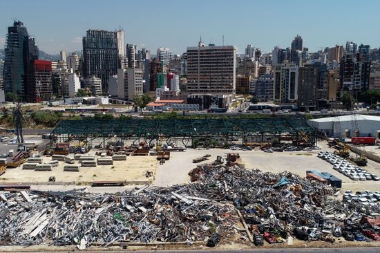 Picture Taken Drone Shows Destroyed Port Editorial Stock Photo - Stock ...