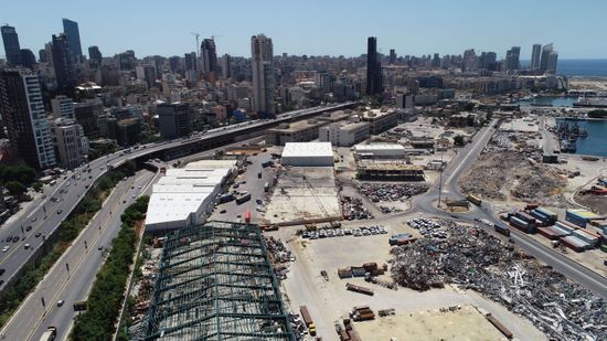 Picture Taken Drone Shows Destroyed Port Editorial Stock Photo - Stock ...