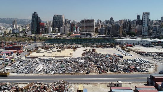 Picture Taken Drone Shows Destroyed Port Editorial Stock Photo - Stock ...