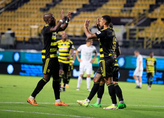 Aris Player Andre Gray R Celebrates Editorial Stock Photo - Stock Image ...