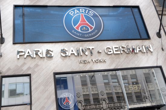 Shop Sign Paris Saint Germain Store Editorial Stock Photo - Stock Image ...